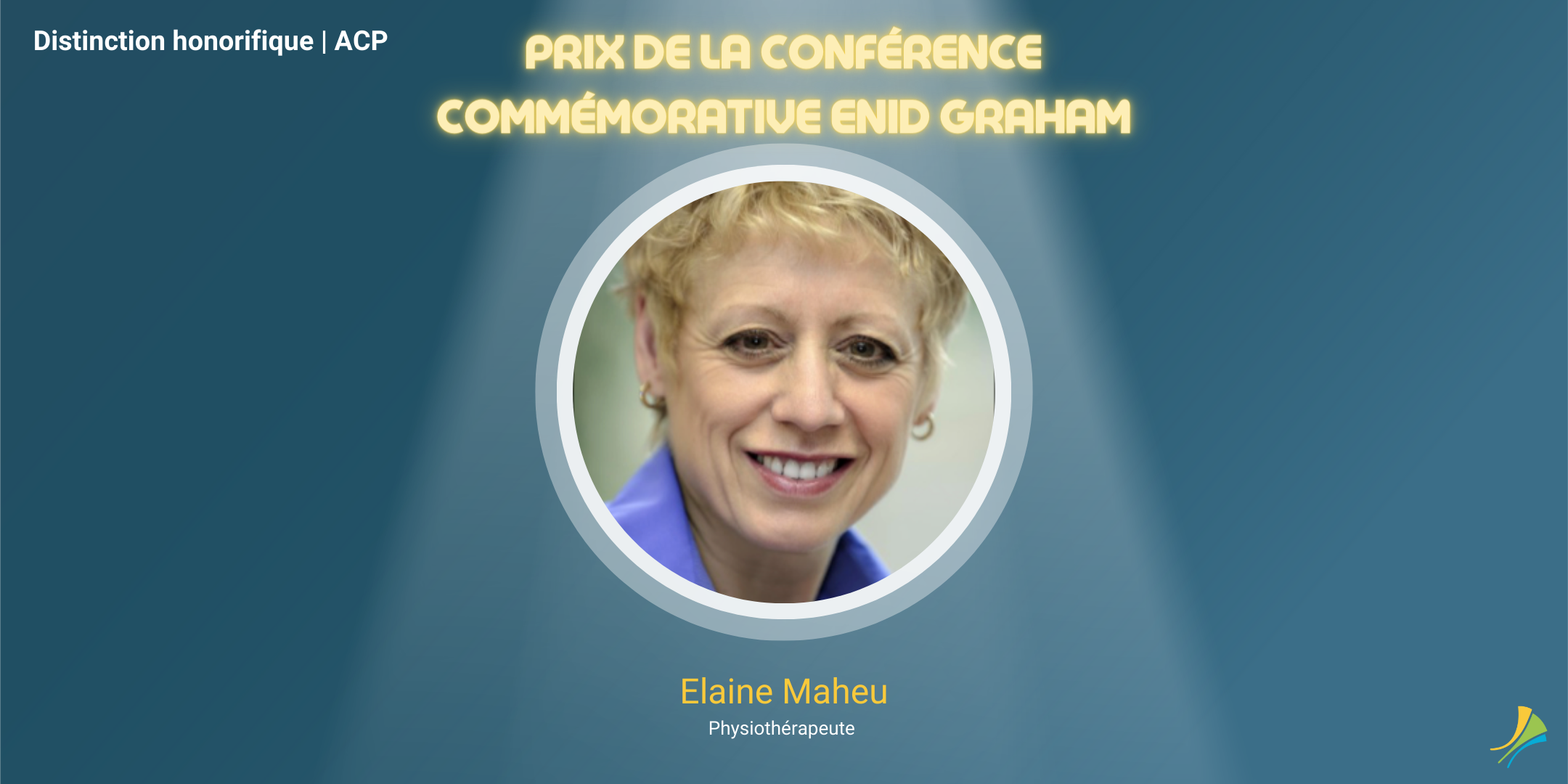 Lauréate du prix de la conférence commémorative Enid Graham - AQP